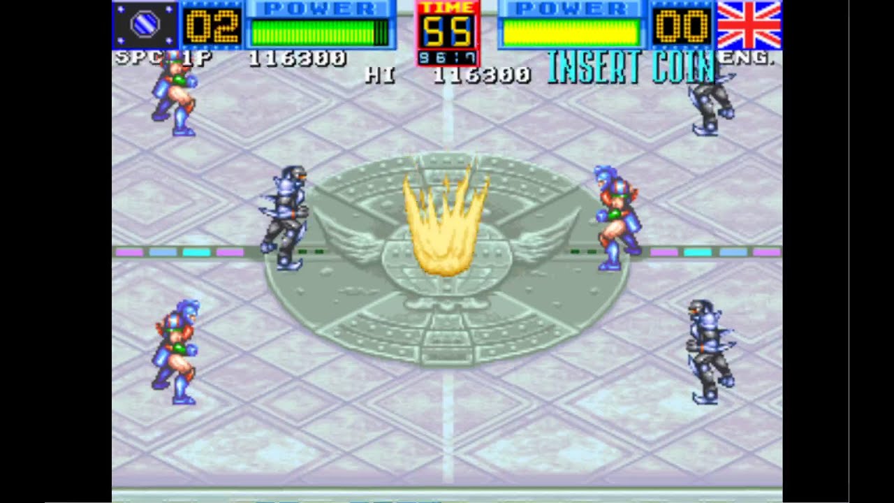 [Mame32] 미래의 스포츠(Future Sports)(?) 헤비 스매쉬(Heavy Smash) 우주(Spa.)팀(로봇 ...