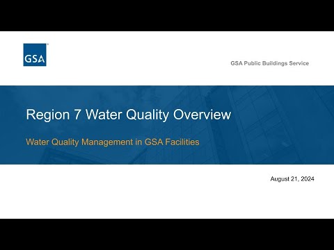 Region 7 Water Quality Management in GSA Facilities Town Hall - YouTube