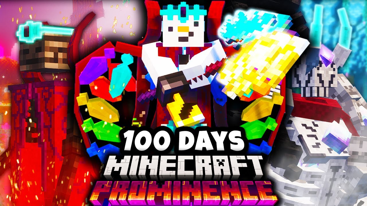 WE Survived 100 Days in Minecraft Prominence 2 [Full Movie] - YouTube