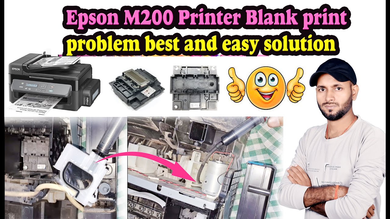 Epson M200 printing blank page Epson m200 printer head cleaning ...