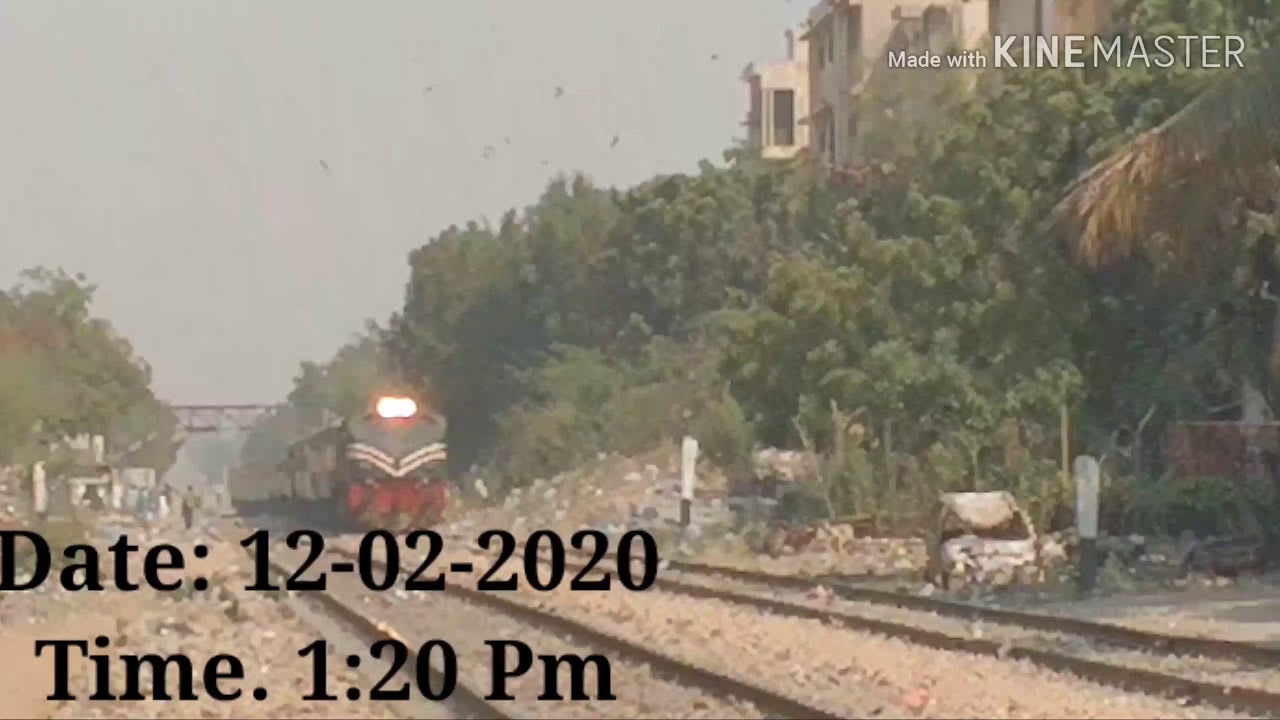 Vip Train Of Pakistan 36 dn Sir Syed Express Reaching Karachi Cantt ...