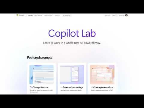 Microsoft Copilot Lab - YouTube