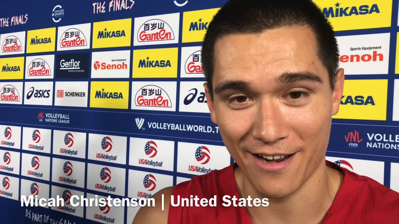 U.S. setter Micah Christenson postmatch interview - YouTube