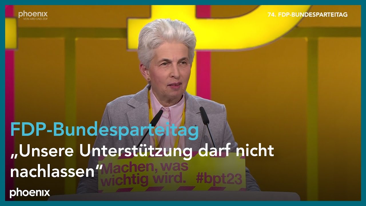 FDP-Parteitag: Rede von Marie-Agnes Strack-Zimmermann - YouTube
