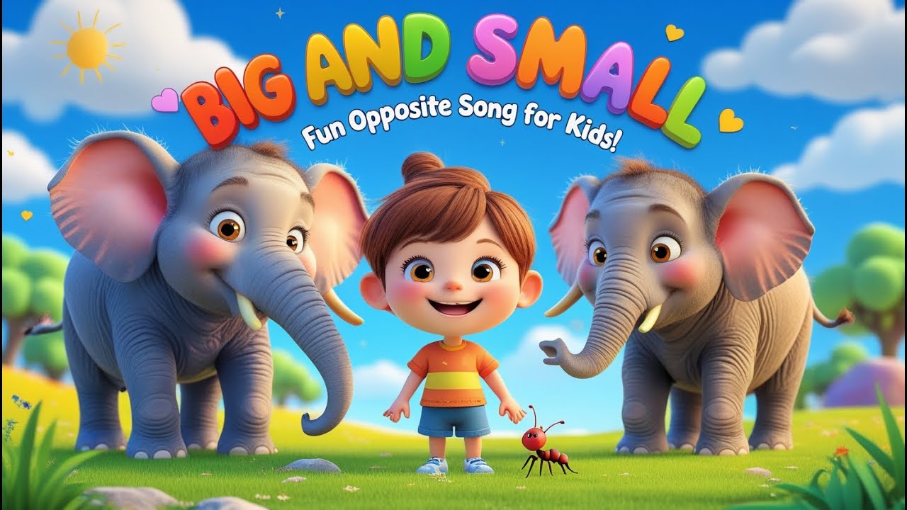 🎶 Big and Small | Fun Opposite Song for Kids! | 3D Animated Educational ...