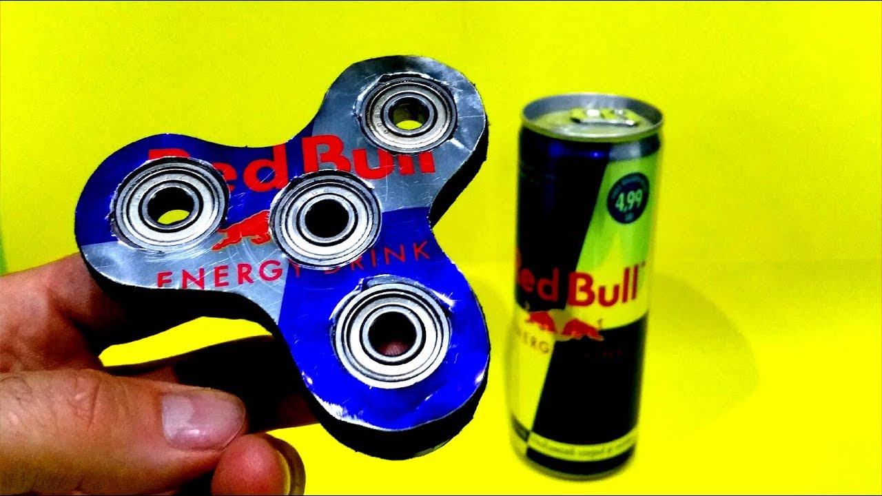 REDBULL FIDGET SPINNER HOW TO MAKE YOURSELF - YouTube