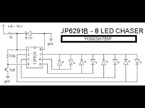 PIC12f629 Microcontroller using led effect and dancing led, Simple steps & Easy - YouTube