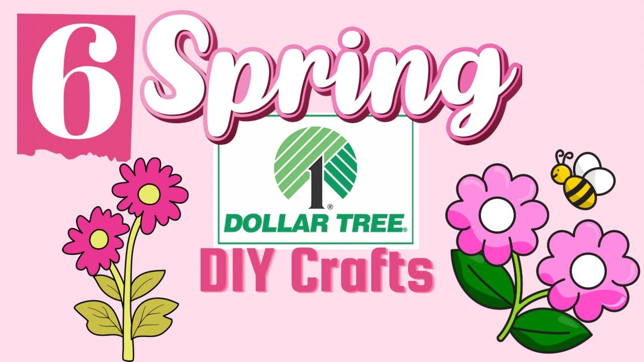 How to Make 6 Spring Themed Dollar Tree DIY's! (Easy Craft Tutorial ...