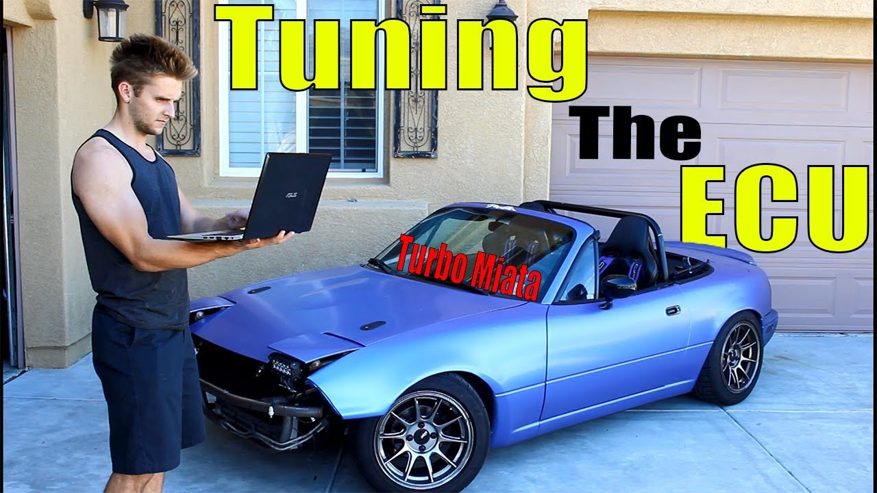 Tuning the Turbo Miata and Cleaning Up the Engine Bay - YouTube