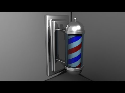 Maya 2014 tutorial : How to model a barber's pole