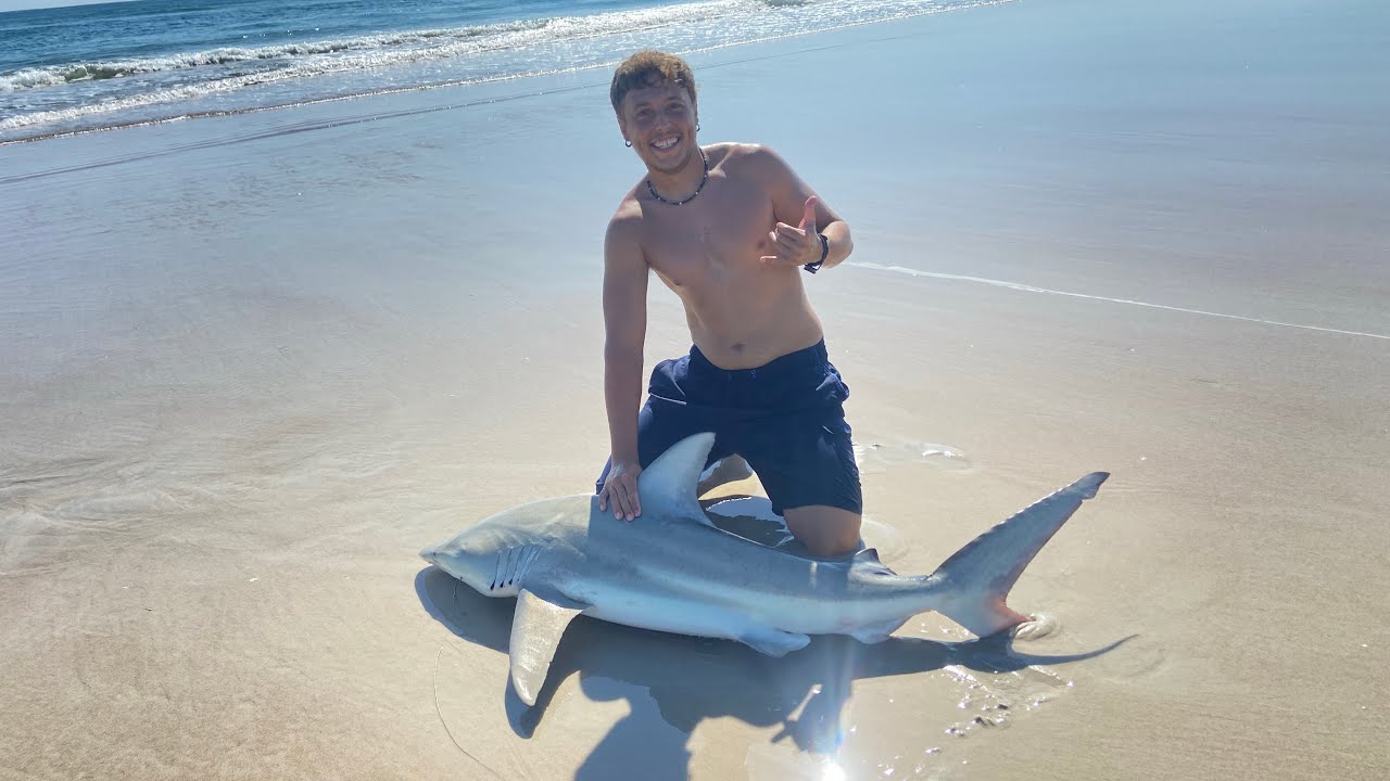 Surf Fishing Daytona Beach / Shark Fishing from the beach - YouTube