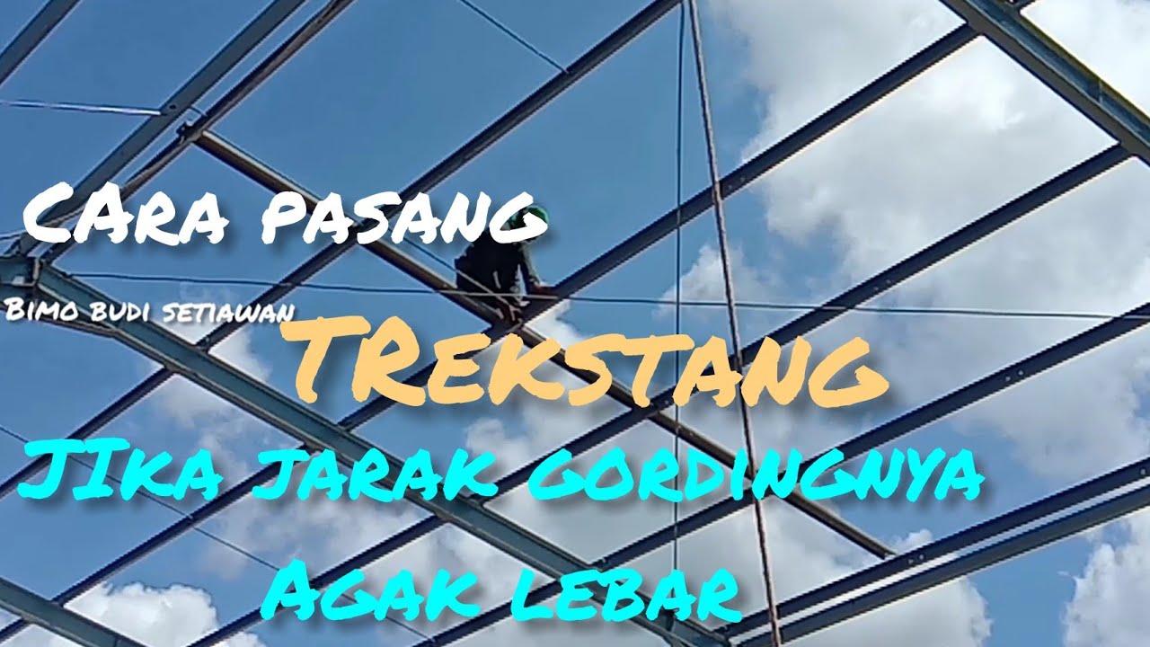 cara pasang trekstang konstruksi baja - YouTube
