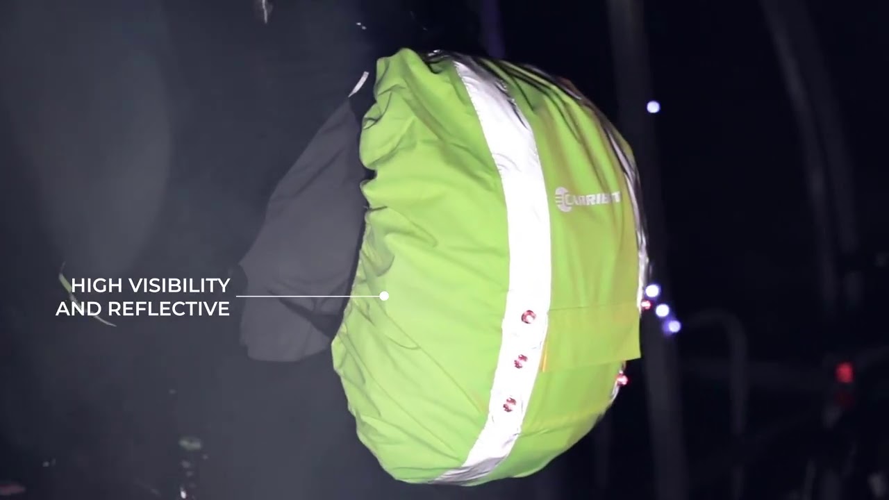 Hi Vis Backpack Cover - Reflective with LED Lights - YouTube