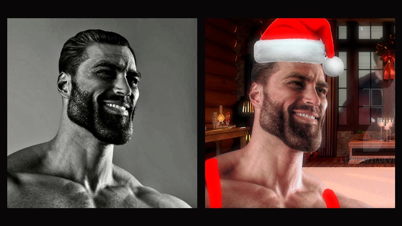 giga chad en navidad - YouTube