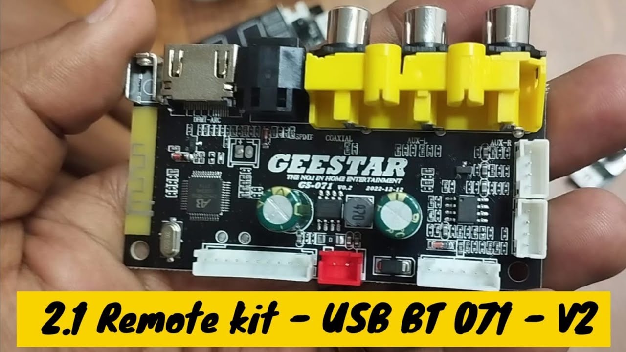 GEESTAR | 2.1 Remote Kit | HDMI (ARC) | Optical | Coaxial | AUX ...