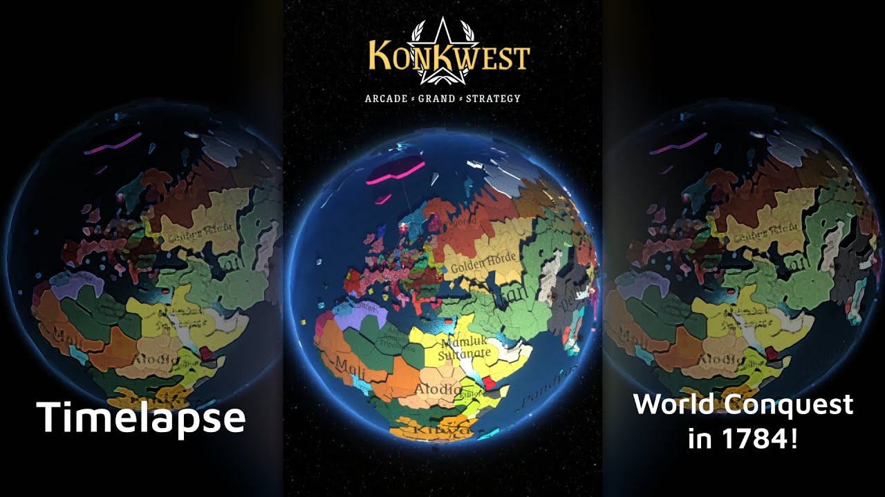 World Conquest Timelapse: 1300 - 1784 | Konkwest - YouTube