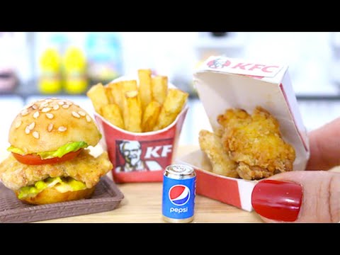 Amazing Kentucky Chicken Mini Burger, Fast Food Recipe from Tiny Yummy ...