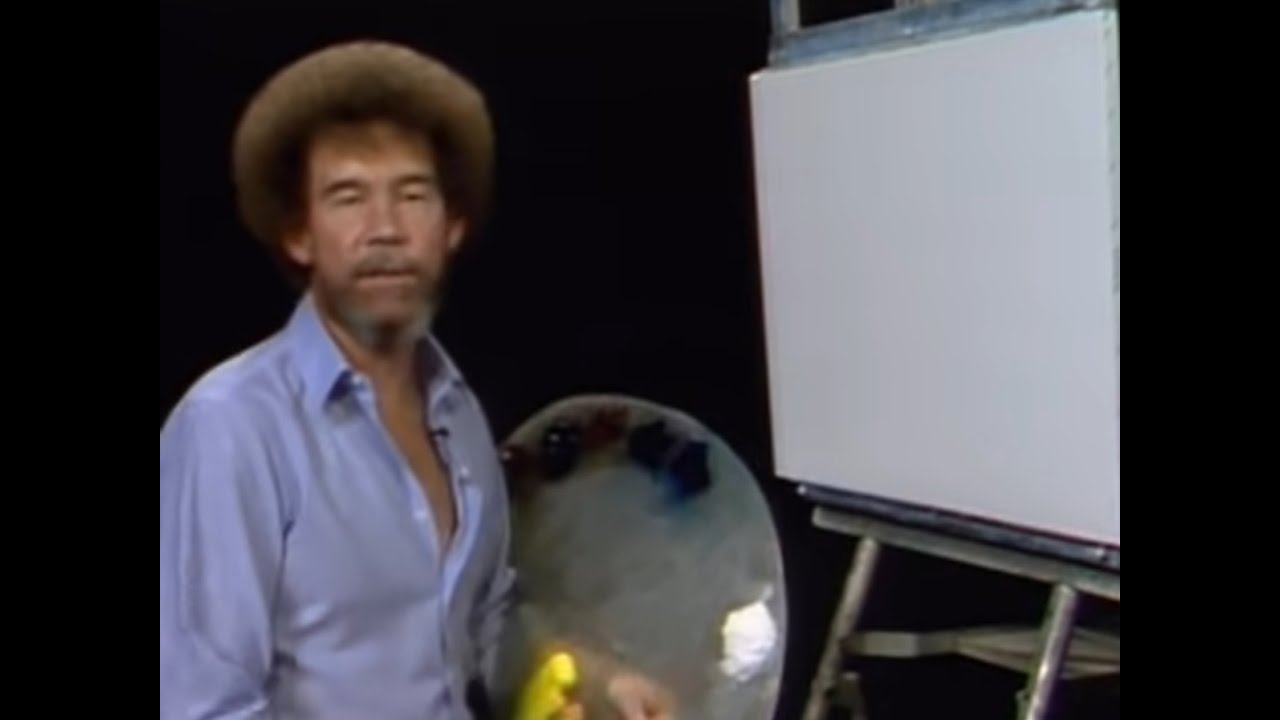 Bob Ross but every frame he's being beautiful it's cut - YouTube