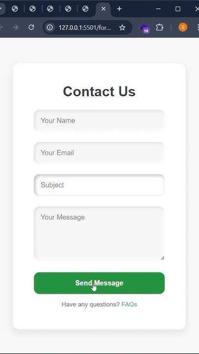 Modern Neumorphic Contact Form UI - YouTube
