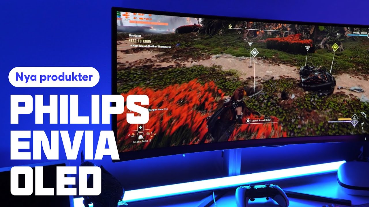 Philips Envia Curved 34" OLED - YouTube