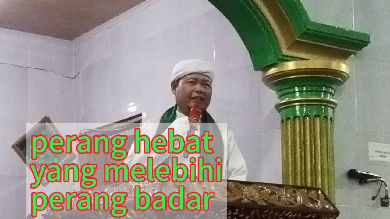 Menghadapi perang besar melebihi perang badar (ustadz Santo kumar) - YouTube