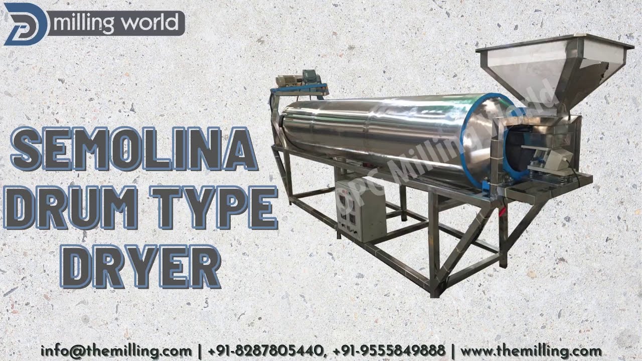 Semolina Drum Type Dryer Manufacturer, Supplier & Exporter - YouTube