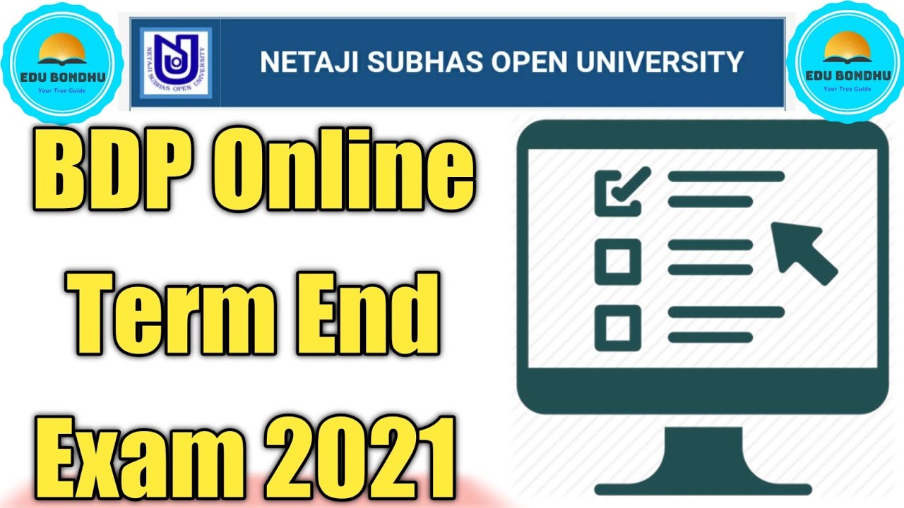 BDP Online Term End Exam 2021 || BA, BSc, BCom Final Exam For All ...
