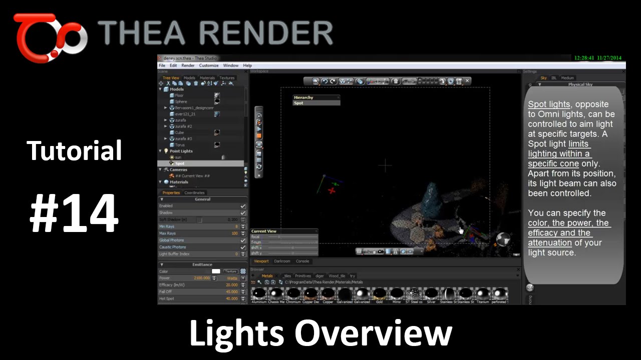 Thea Render --- Lights Overview--- Tutorial #14 - YouTube