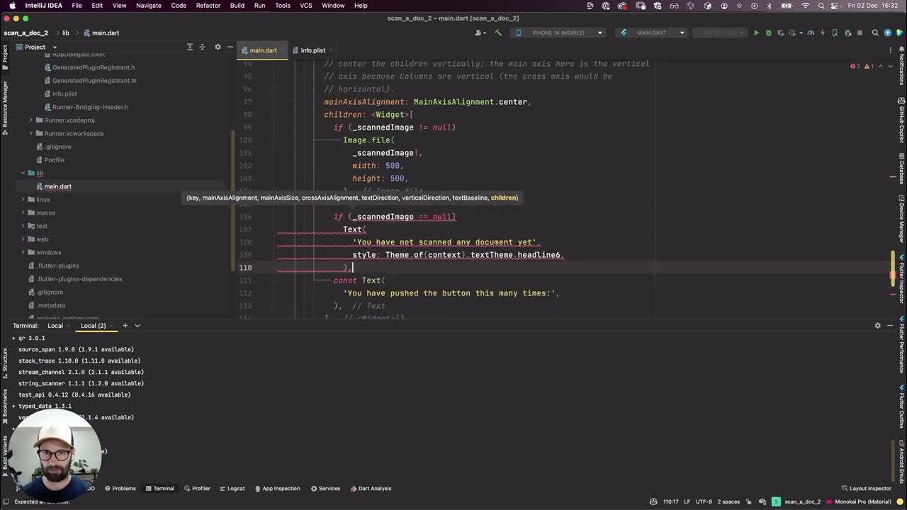 Flutter - super easy way to scan a document - YouTube