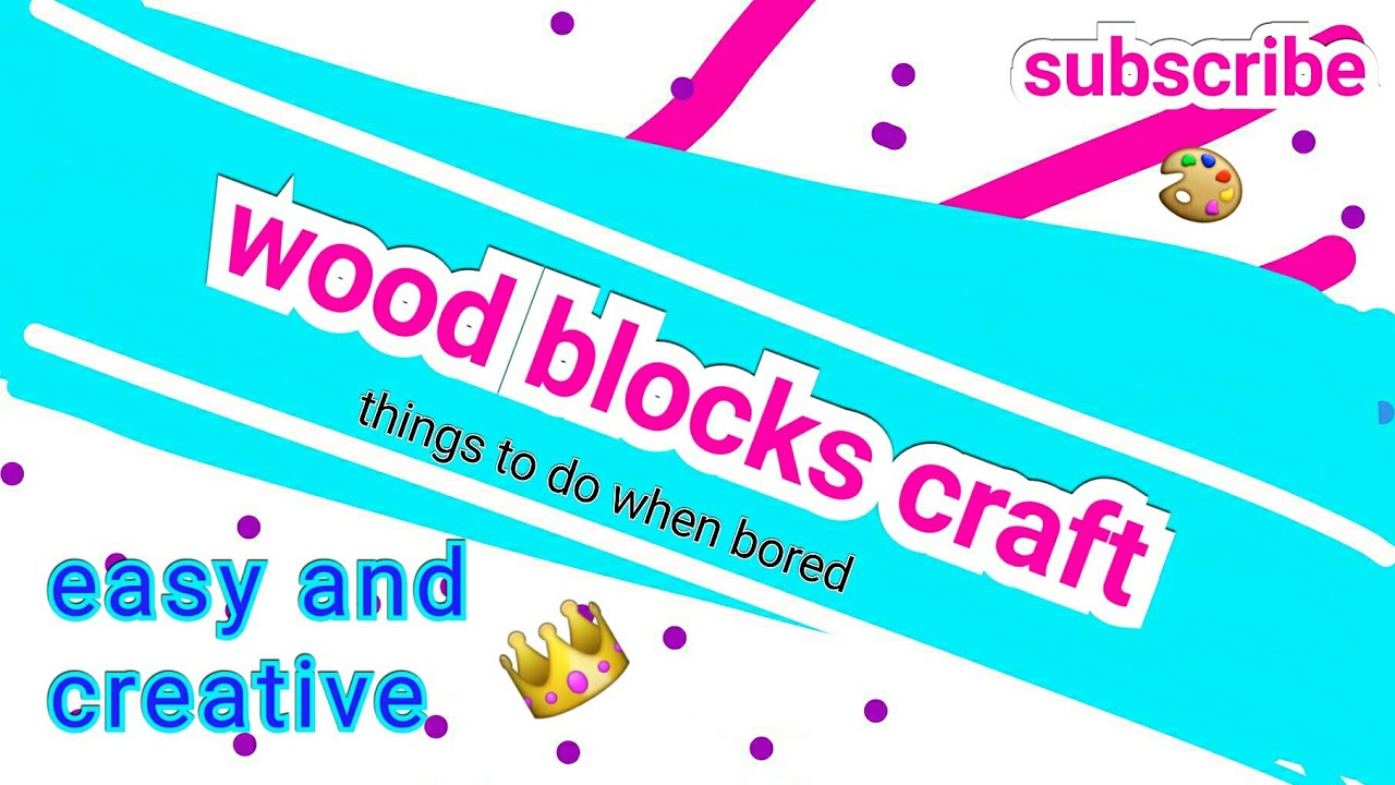 DIY wooden blocks..(beautiful creation) - YouTube