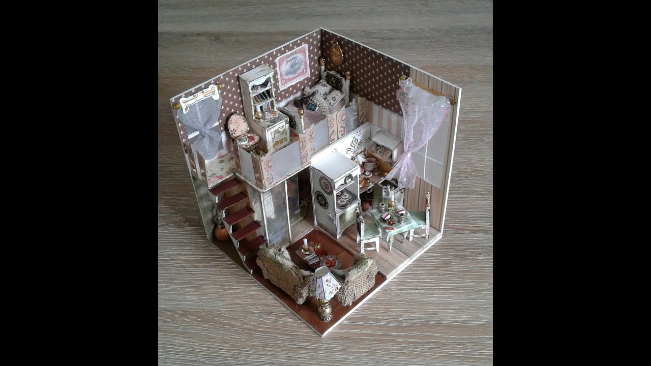 Old Miniature Vintage House Project - YouTube
