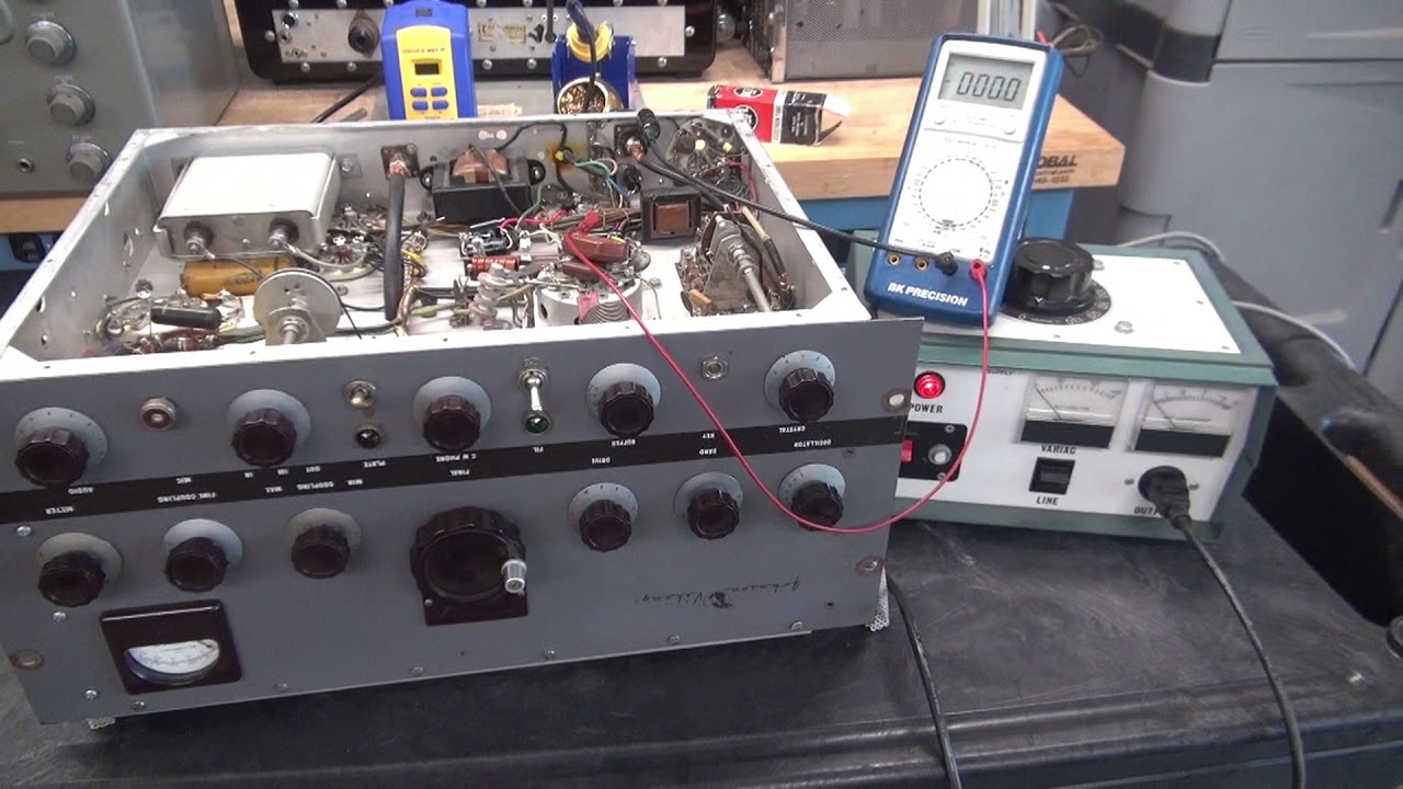 Johnson Viking 1 Ham Transmitter Part 3 High Voltage Repair Victory ...