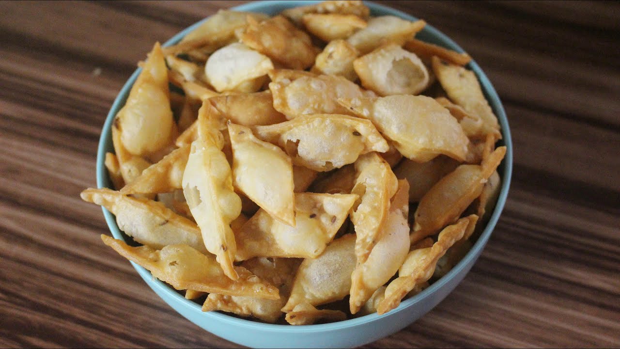 Thukudi recipe | Crispy and salty namak para recipe | 5 minutes snacks ...