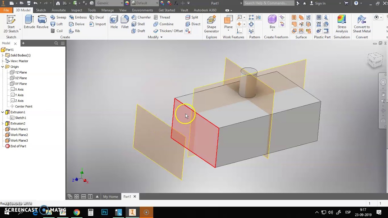 Inventor Planos de trabajo - YouTube