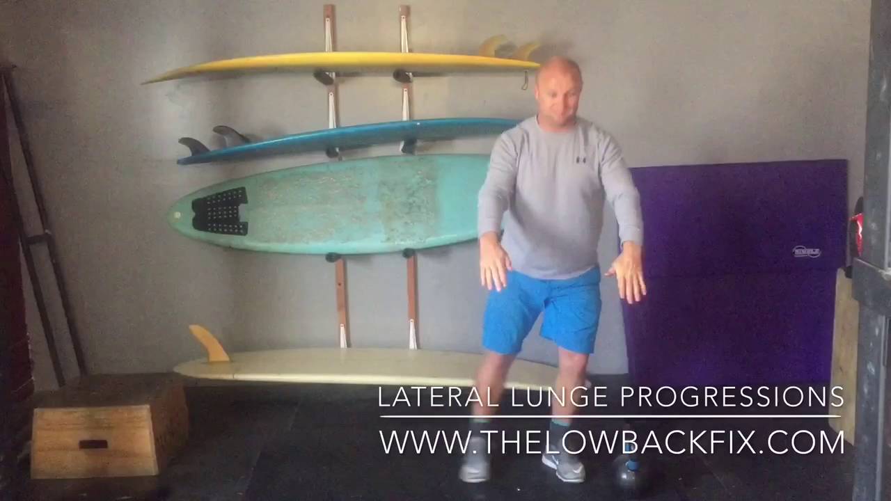 Lateral lunge progressions - YouTube