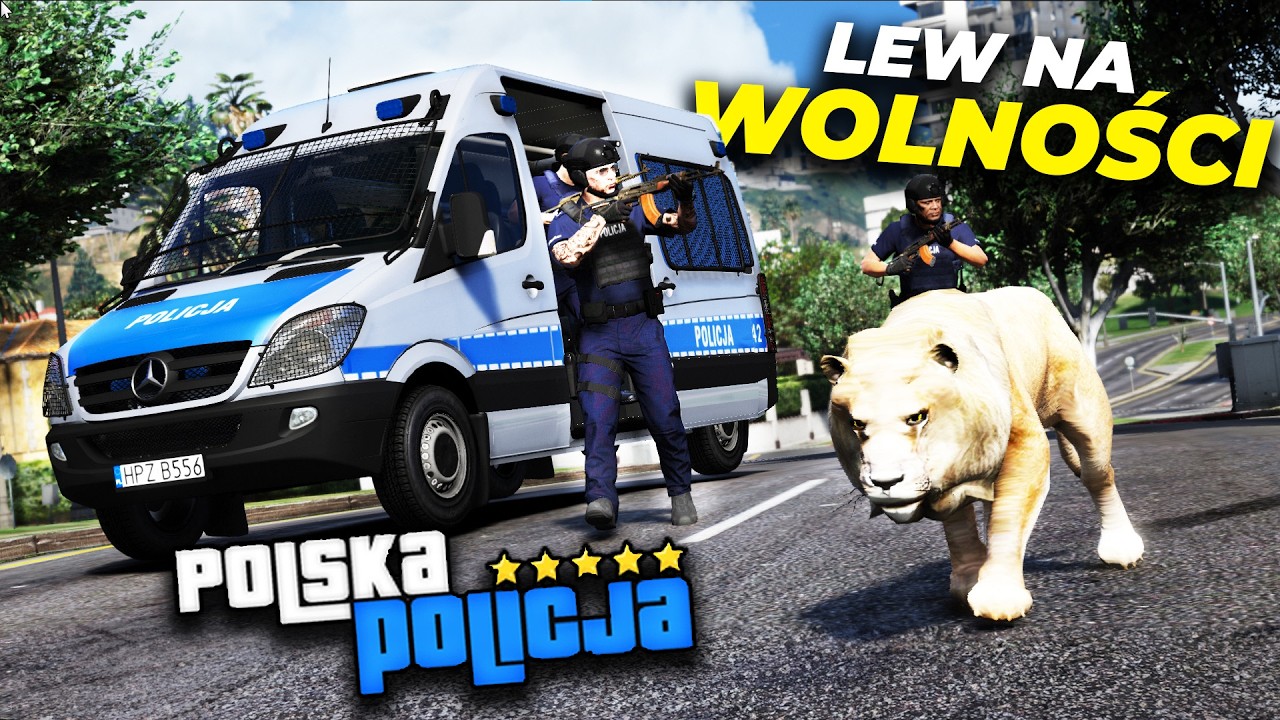Polska Policja - LEW UCIEKŁ Z ZOO🦁 | OPP - YouTube