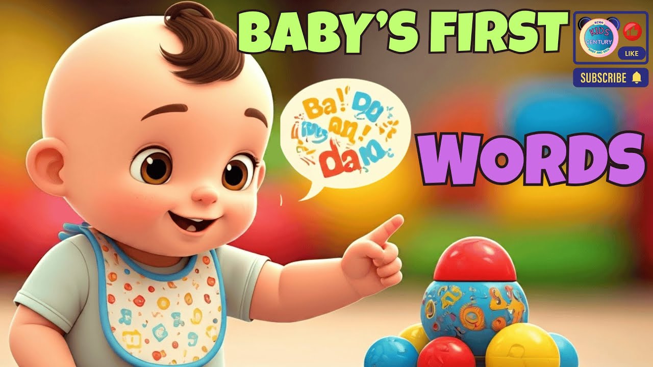 First 10 Words for Babies | Toddlers learning songs to Talk, Sing ...