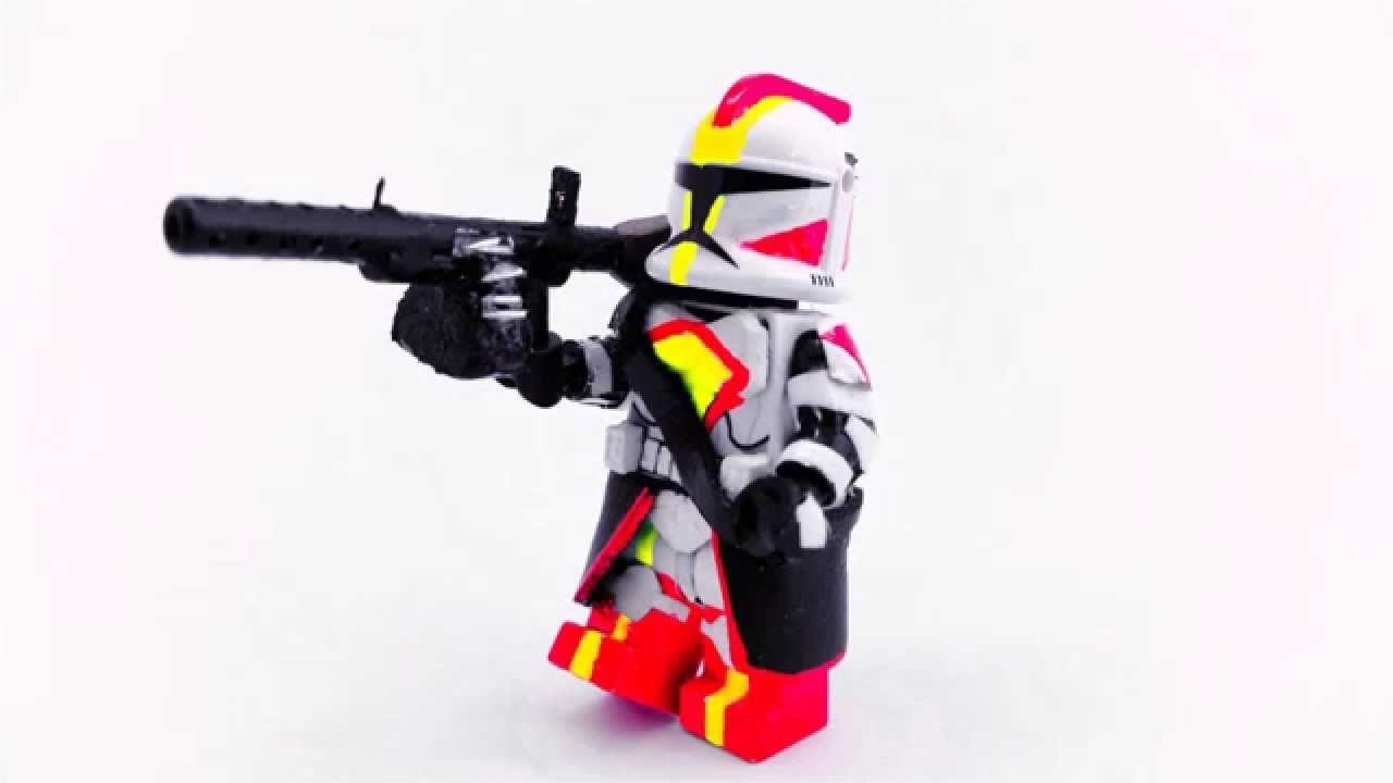 Custom Lego Star Wars - Nitro Trooper - [Epic Custom Clones] - YouTube