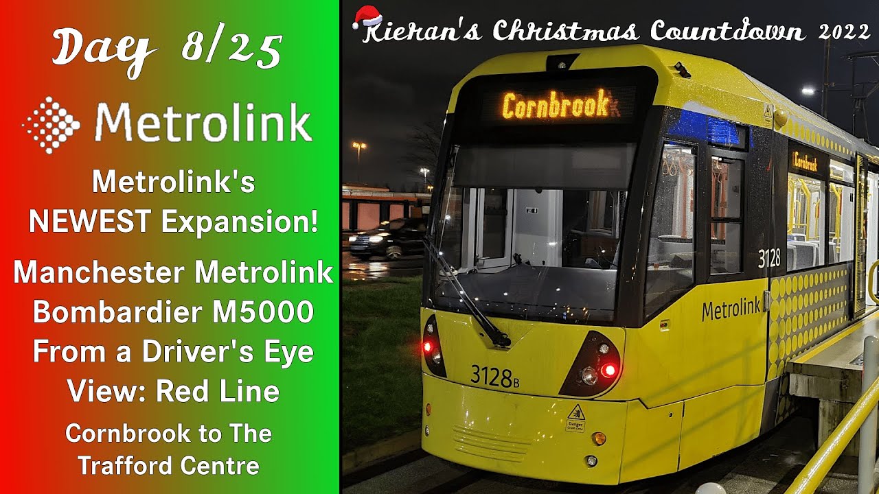 (8) Driver's Eye View - Red Line | Manchester Metrolink Full Journey ...