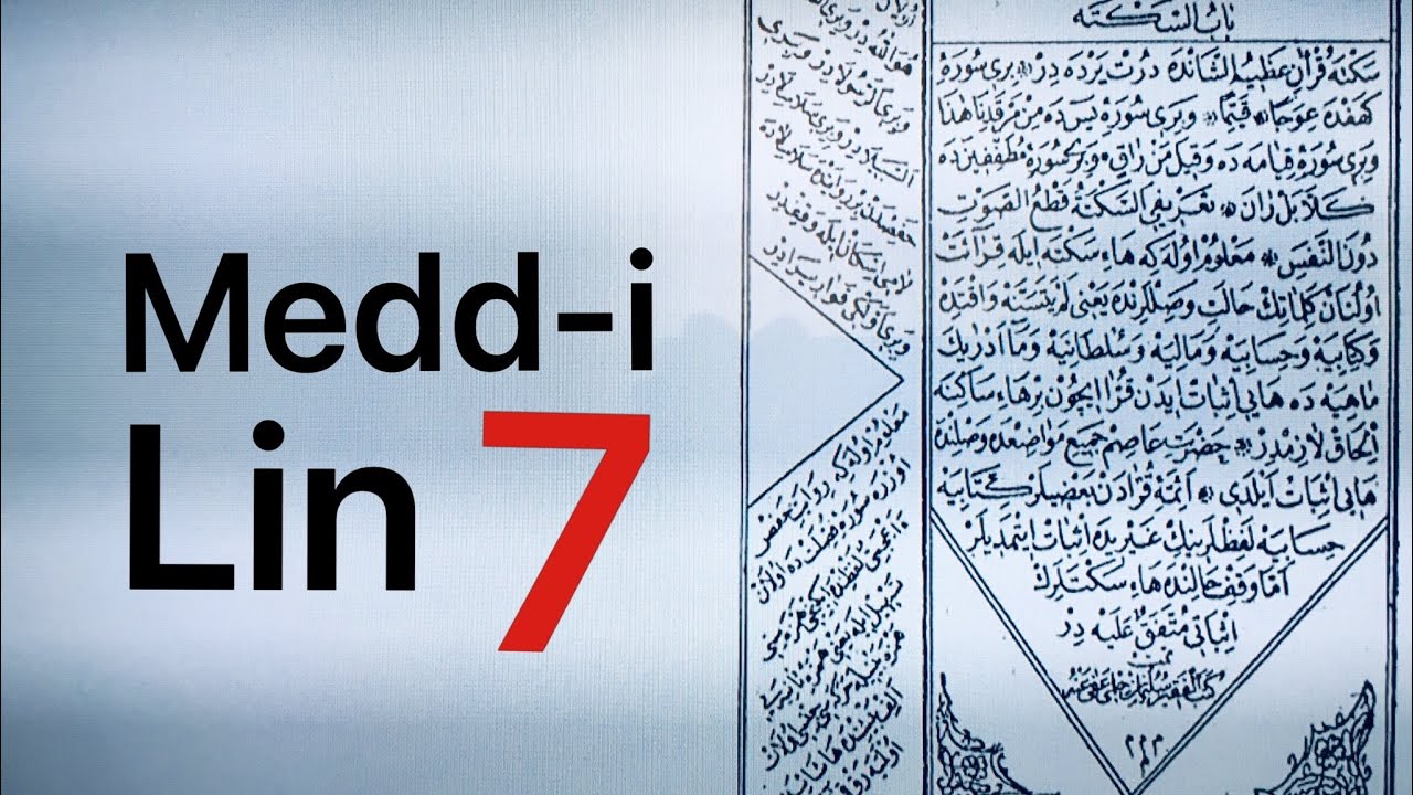 Osmanlıca Karabaş Tecvidi 7.Ders Meddi Lin - YouTube