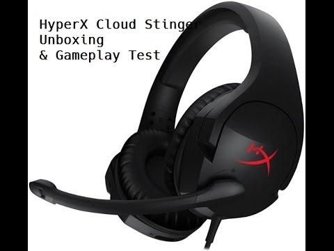 HyperX Cloud Stinger Gaming Headset Unboxing and Gameplay - YouTube