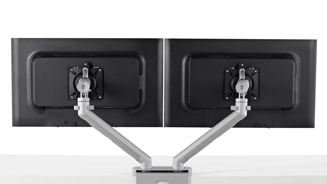 Supporto doppio monitor per schermo LCD LED da 13 a 27 pollici ...