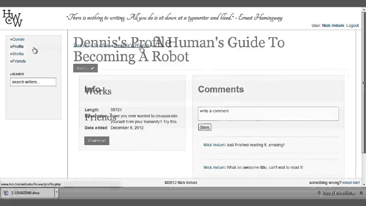 The HCWW Website Intro Video - YouTube