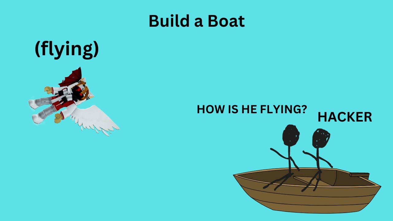 Playing build a boat, but I will show you guys 2 ways on how to fly in ...