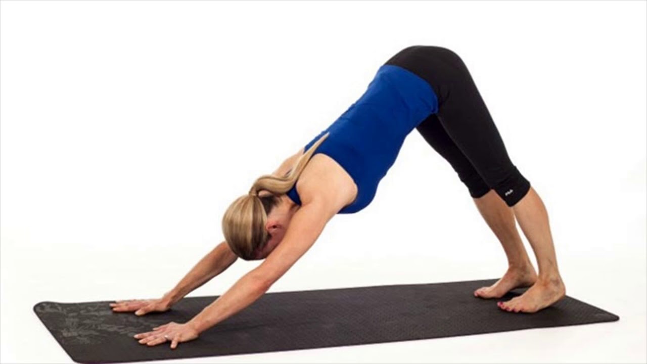 Simple Exercises To Remove Back Fat Quickly- Downward Facing Dog Pose ...