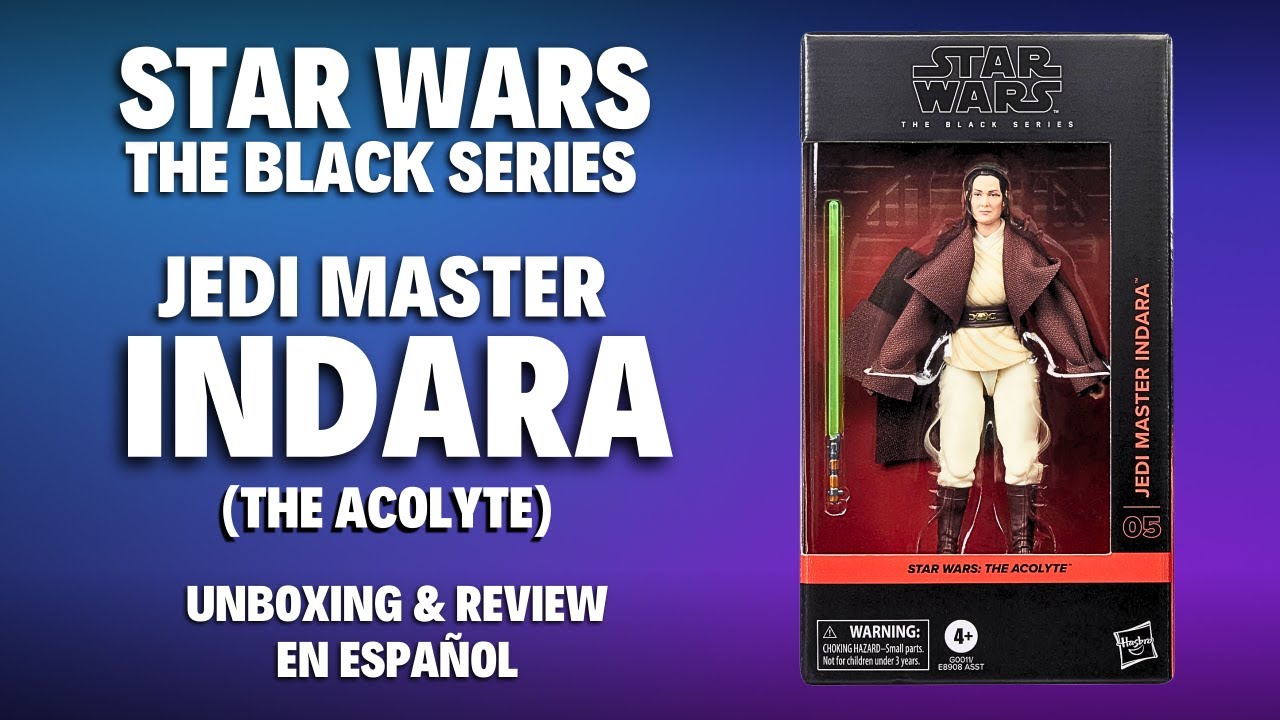 Jedi Master INDARA The Black Series | Unboxing en Español - YouTube