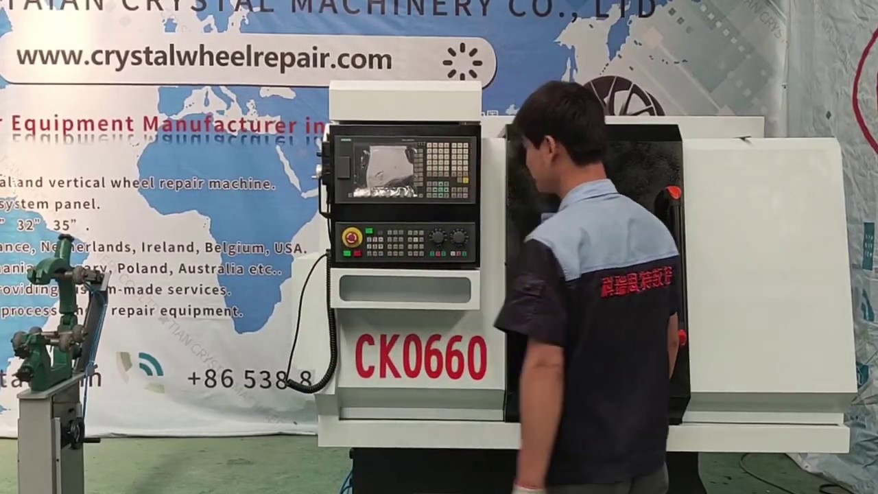 CK0660 PVC PE Plastic pipe threading cnc lathe machine - YouTube