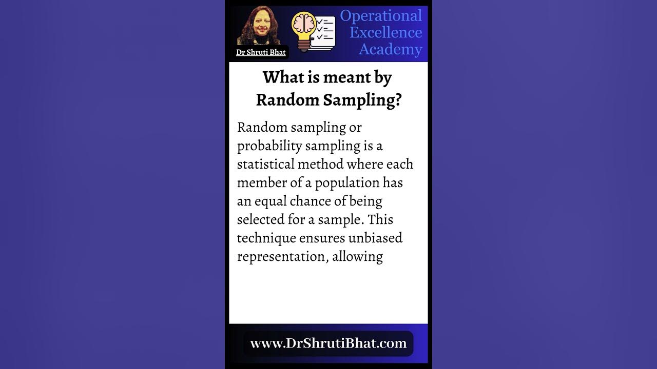 What is meant by Random Sampling? - YouTube