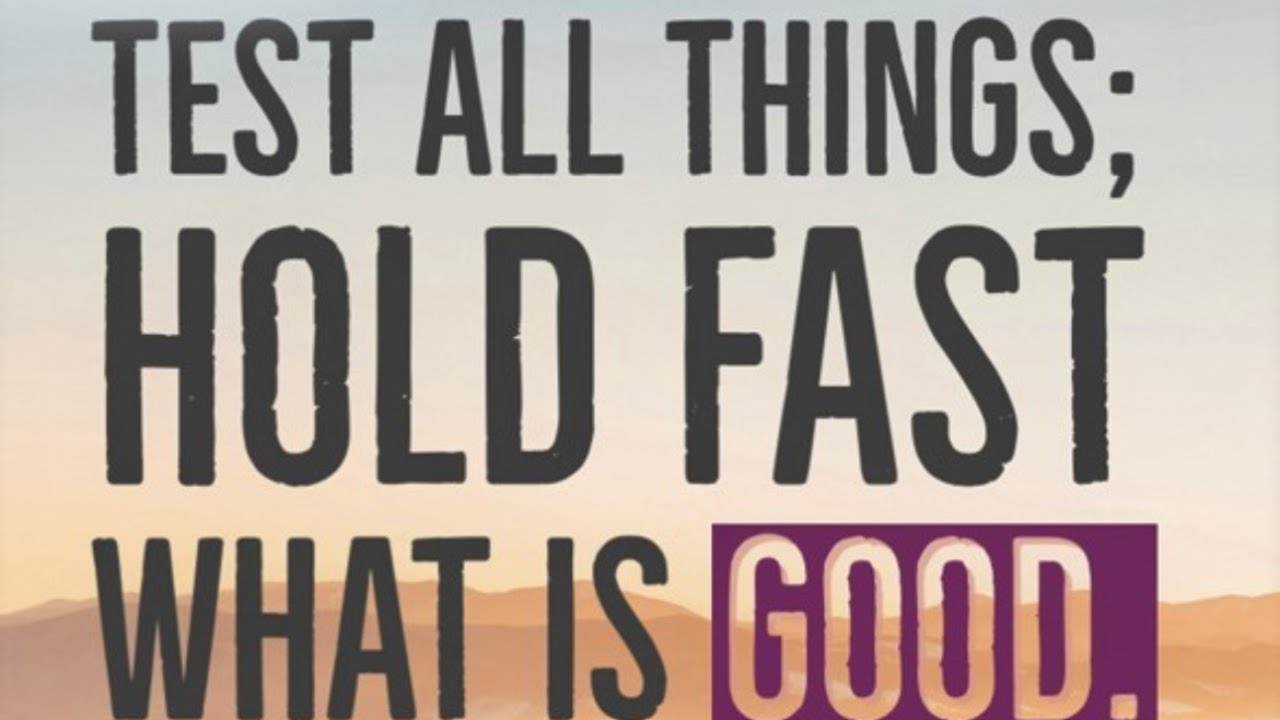 Test All Things / Pastor Bruce Dyer / 2nd September 2024 - YouTube