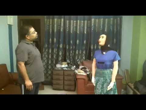 First Indian Robot Rashmi copying moves - YouTube